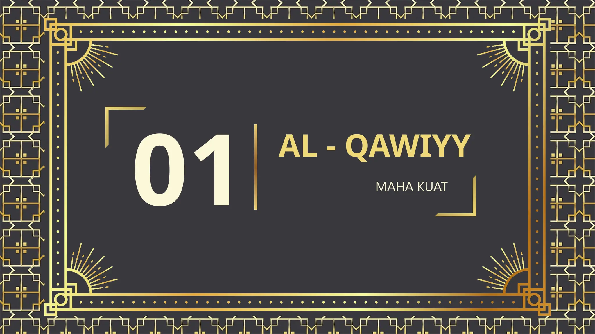 AIDB ASMAUL HUSNAAl Qawii, al qayyum, al muhyi pptx | PPTX