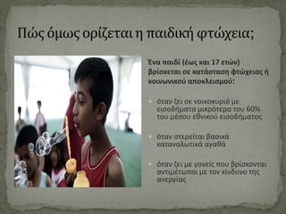 Παιδική Φτώχεια | PPT