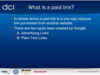 Basic Paid Links- Dos and Don'ts | PPT