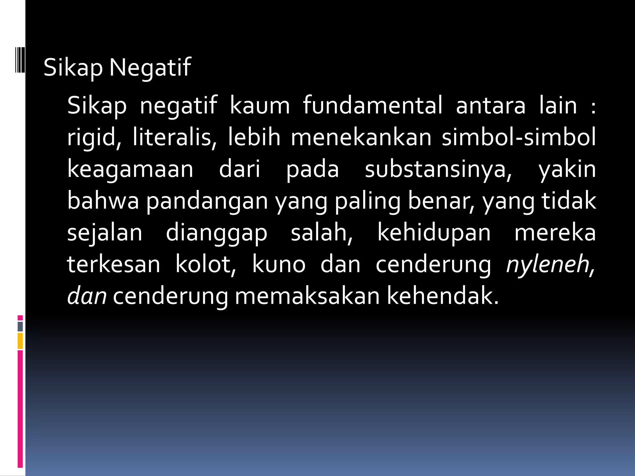 Pai fundamentalisme dalam islam (diskusi mahasiwa) | PDF