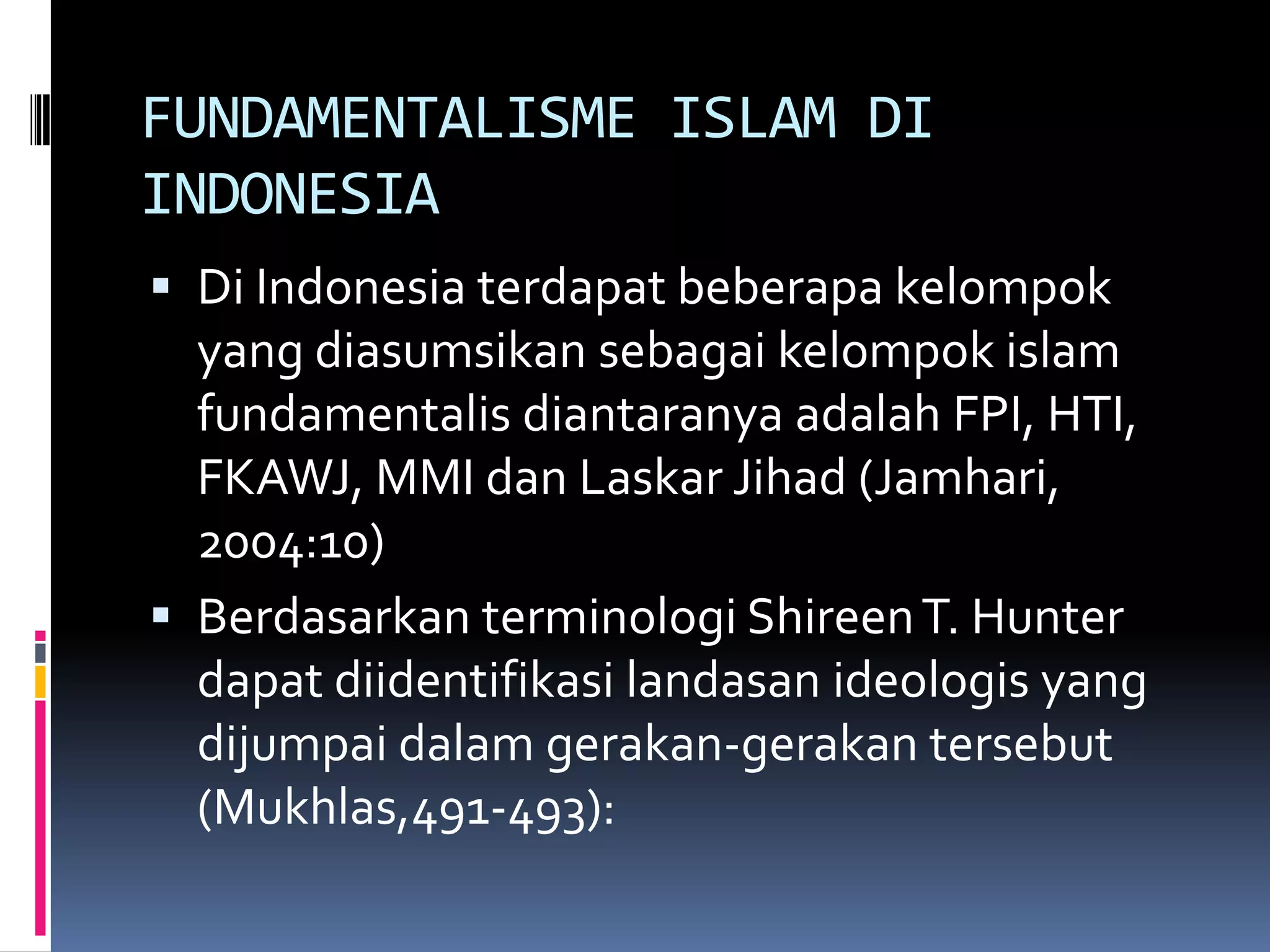 Pai fundamentalisme dalam islam (diskusi mahasiwa) | PDF