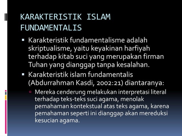 Pai fundamentalisme dalam islam (diskusi mahasiwa) | PDF