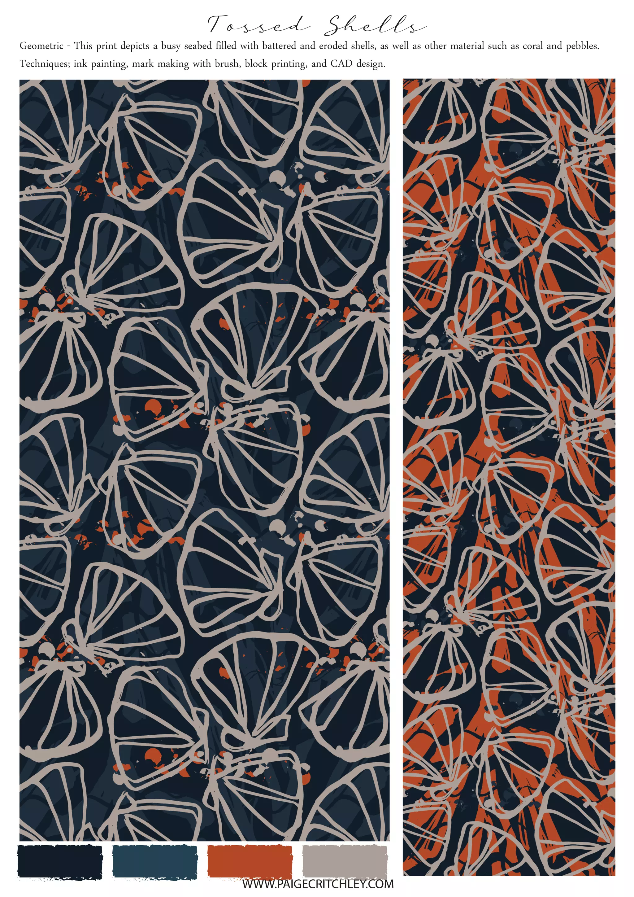 Coastal Print Project - Surface Pattern - Paige Critchley | PDF