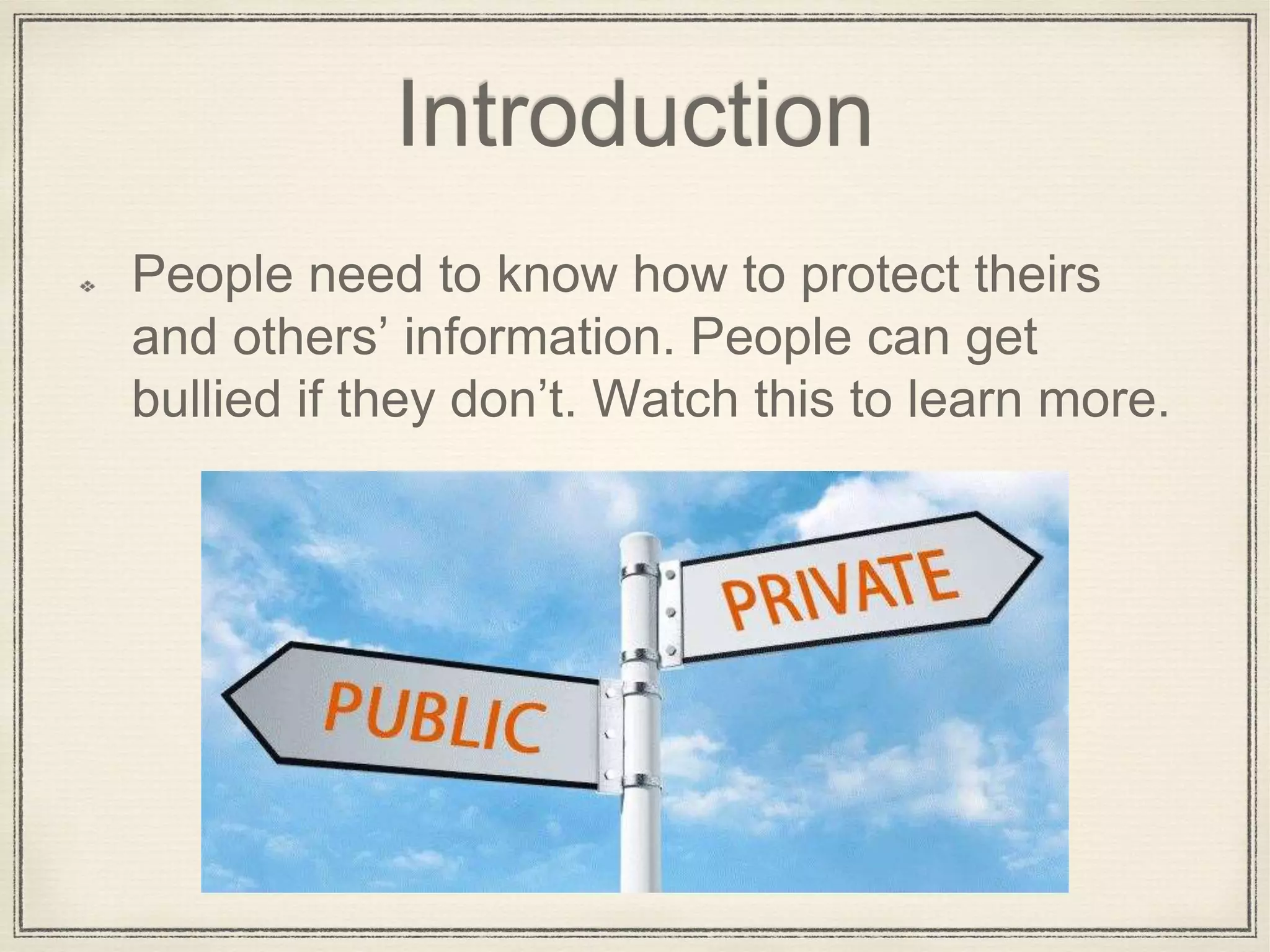 Information Privacy | PPT