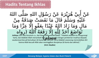 MATERI PAI KELAS VII SIKAP IKHLAS, SABAR, DAN PEMAAF | PPTX