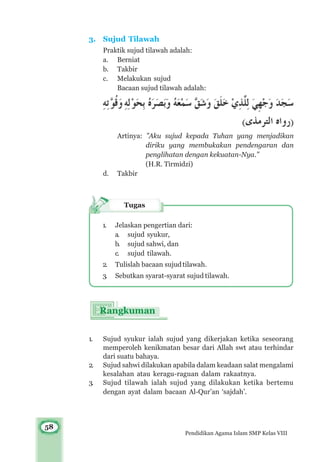 Pai kelas 8. bab 6. macam macam sujud-amsir | PDF