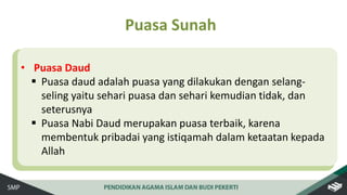 PAI Kelas 8 BAB 11 - Tata cara puasa wajib dan puasa sunnah.pptx
