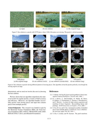 Solving Multiple Square Jigsaw Puzzles with Missing Pieces | PDF