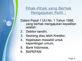 Pailit | PPT