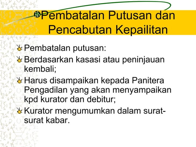 KEPAILITAN atau PAILIT | PPTX