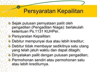 KEPAILITAN atau PAILIT | PPTX