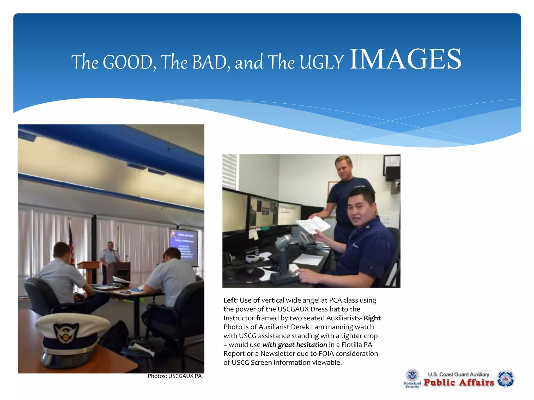 Public Affairs Impact Photography - Roger Bazeley PA1 USCGAUX REV-9c | PPT
