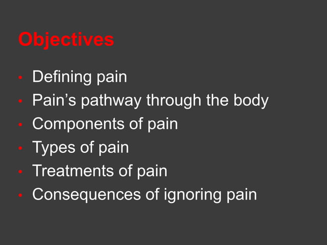 Uncovering Pain: The physiological and psychological components of pain ...