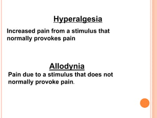 Pain anatomy and physiology | PPTX