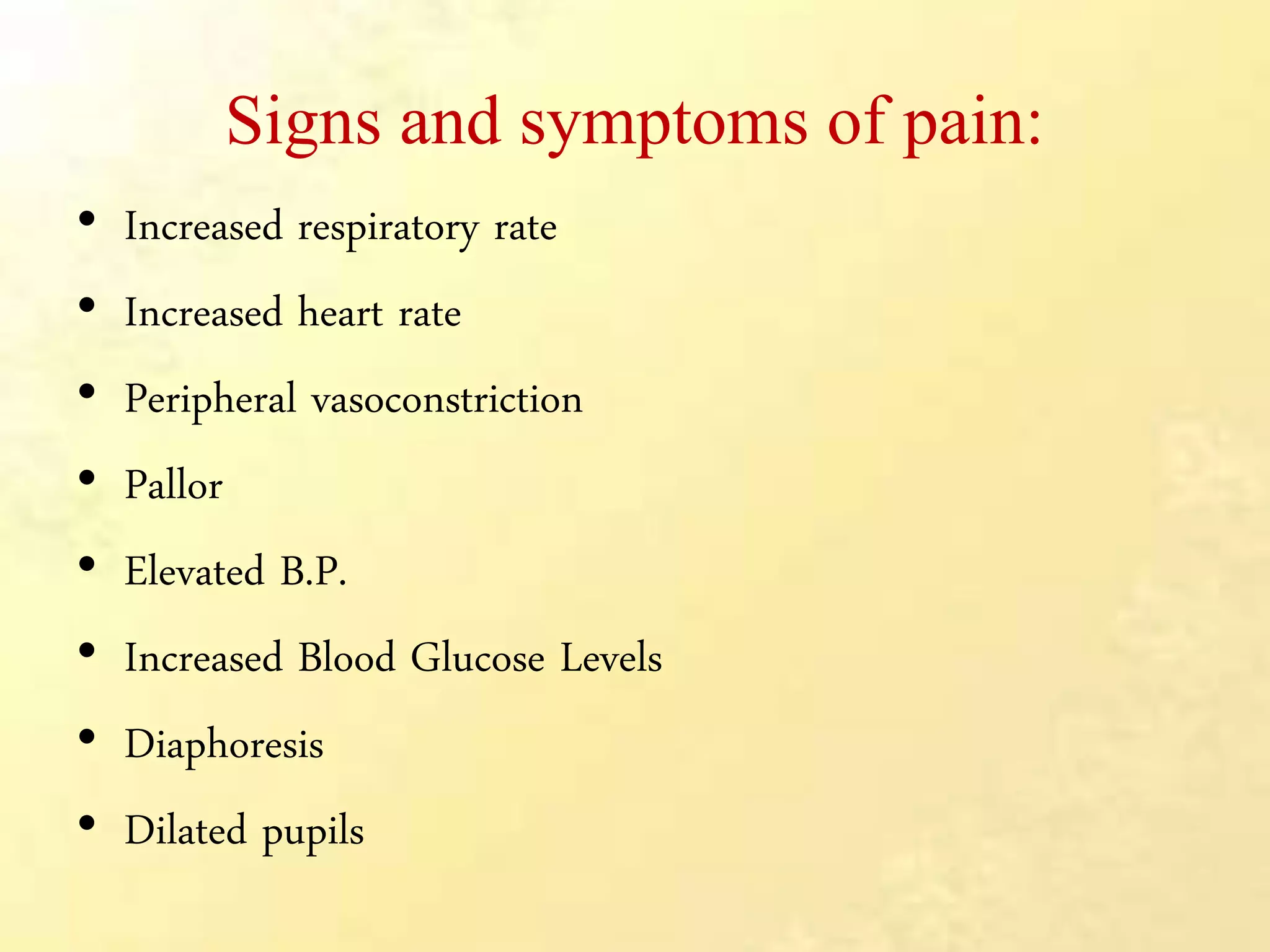 Pain- definition, nature, signs& symptoms, types, assessment ...