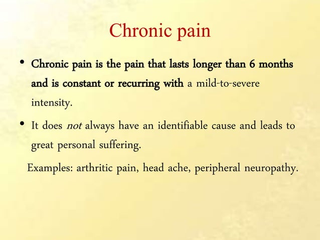 Pain- definition, nature, signs& symptoms, types, assessment ...