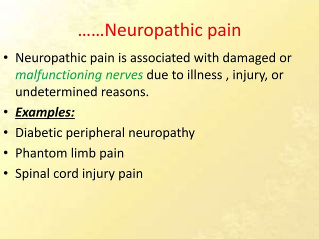 Pain- definition, nature, signs& symptoms, types, assessment ...