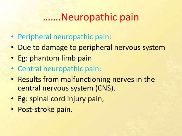 Pain- definition, nature, signs& symptoms, types, assessment ...