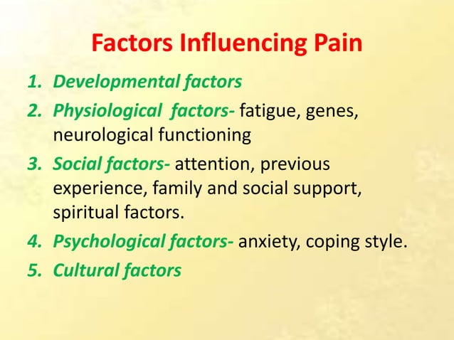 Pain- definition, nature, signs& symptoms, types, assessment ...