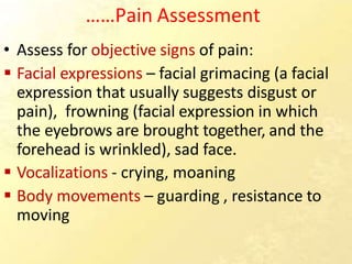 pain in patient care with types or assignment | PPT