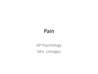 Pain | PPT