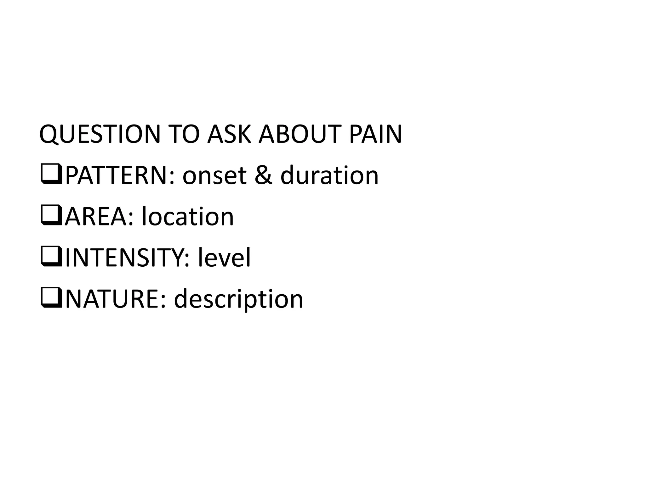Nursing management of pain | PPTX