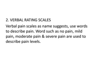 Nursing management of pain | PPTX