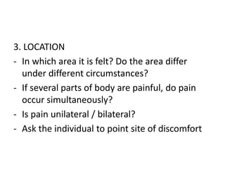 Nursing management of pain | PPTX