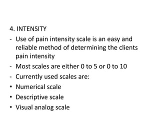Nursing management of pain | PPTX