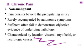 pain managements acute and chronic pains | PPTX