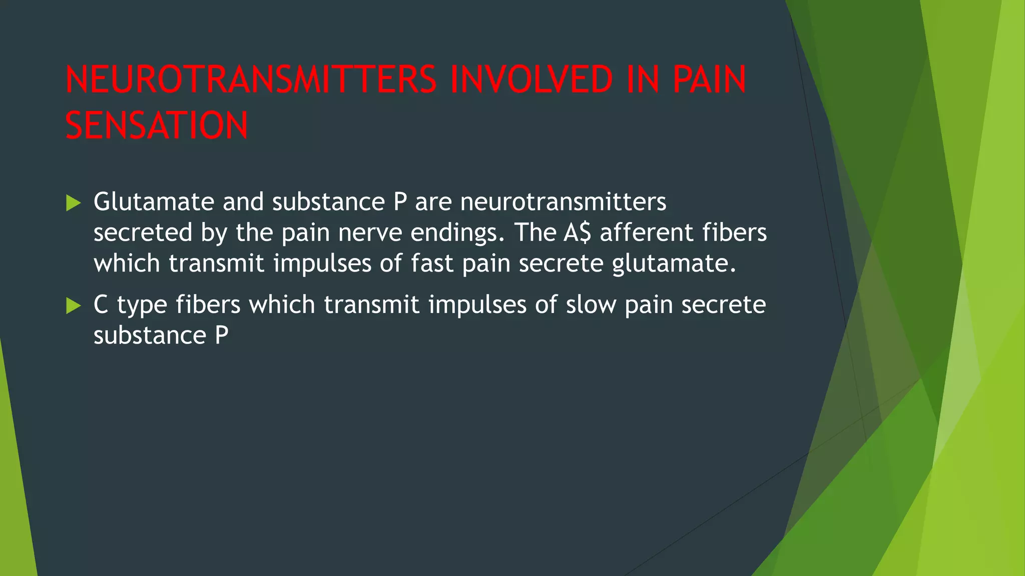 Pain definition, pathway,analgesic pathway, types of pain | PPTX