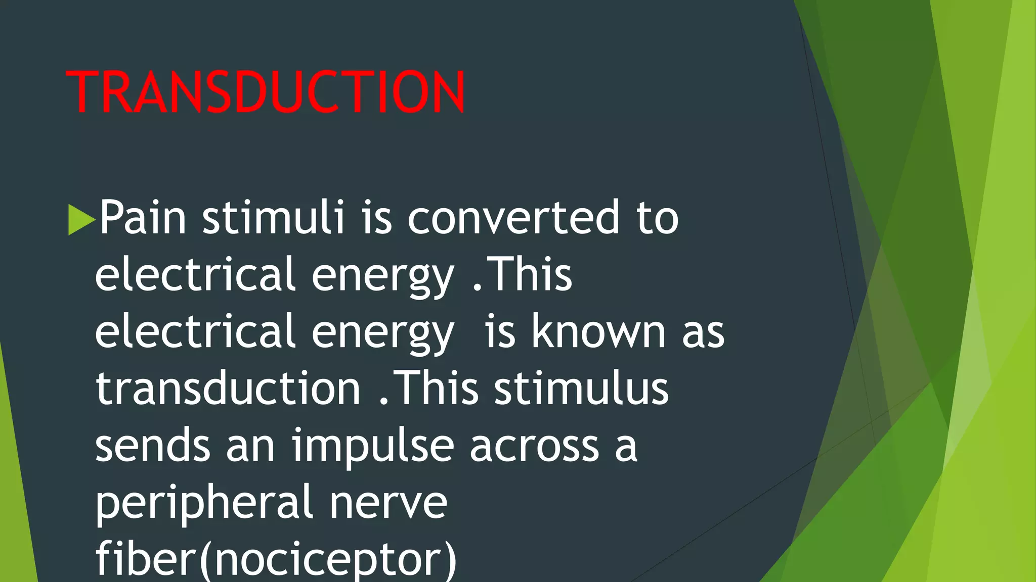 Pain definition, pathway,analgesic pathway, types of pain | PPTX