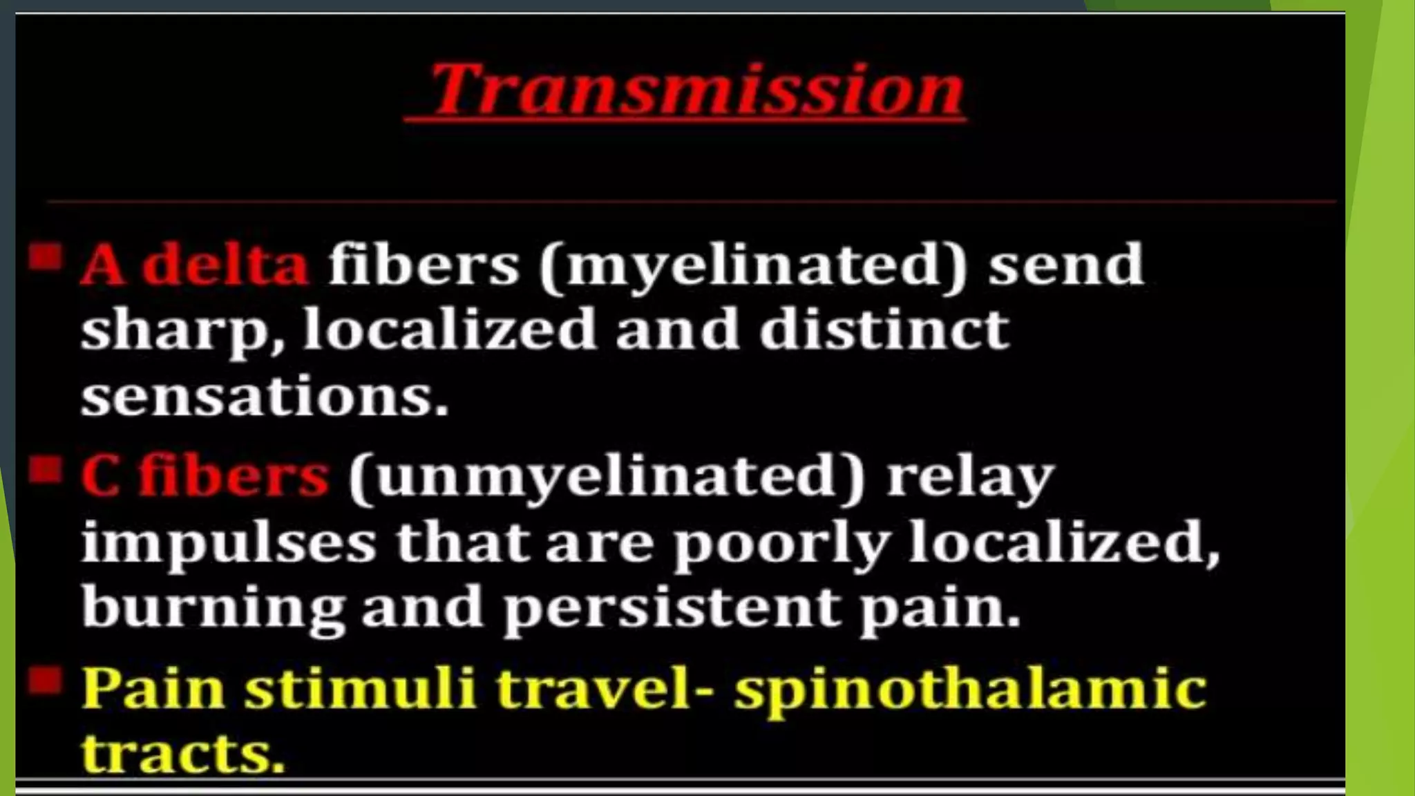 Pain definition, pathway,analgesic pathway, types of pain | PPTX