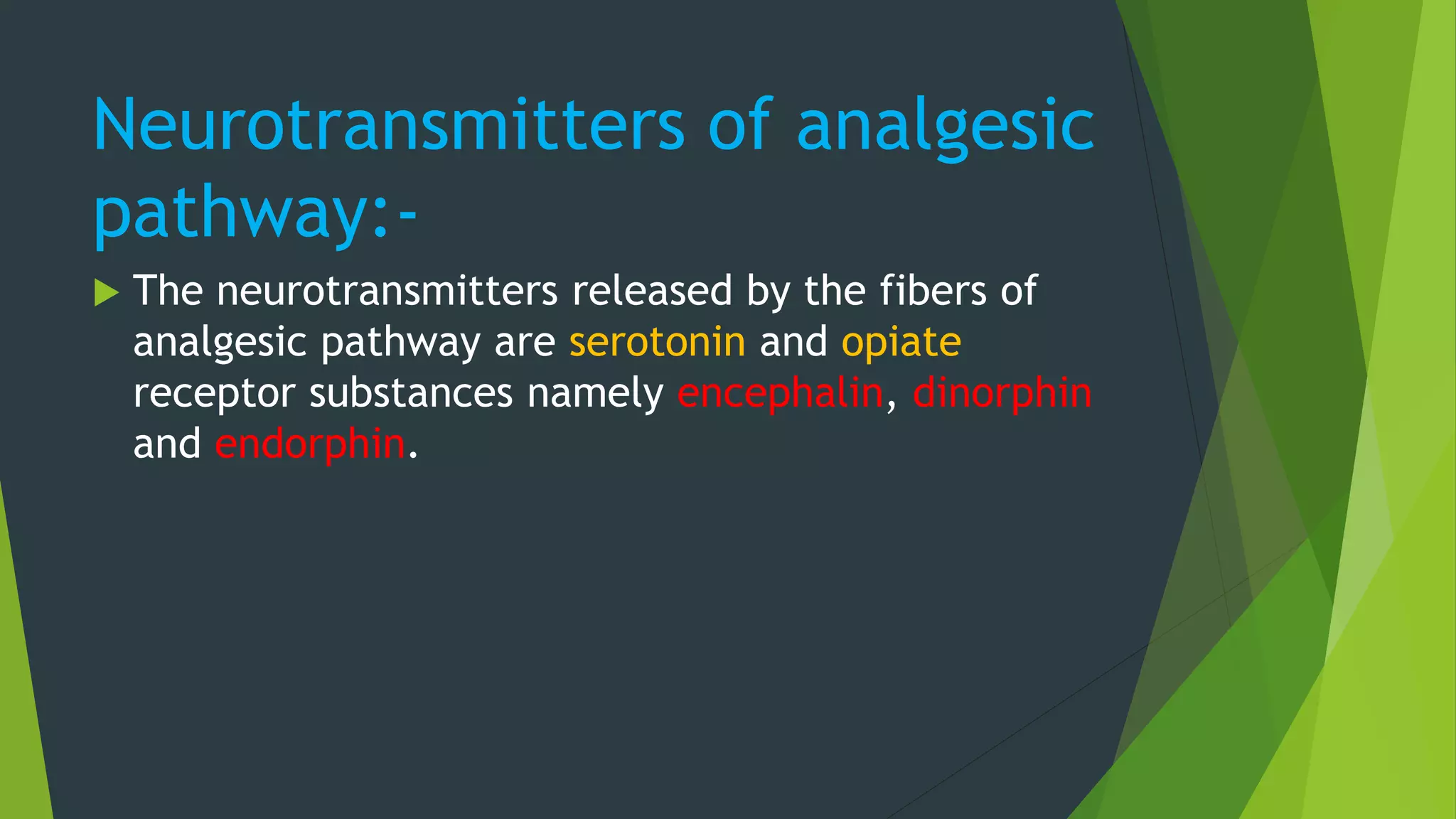 Pain definition, pathway,analgesic pathway, types of pain | PPTX