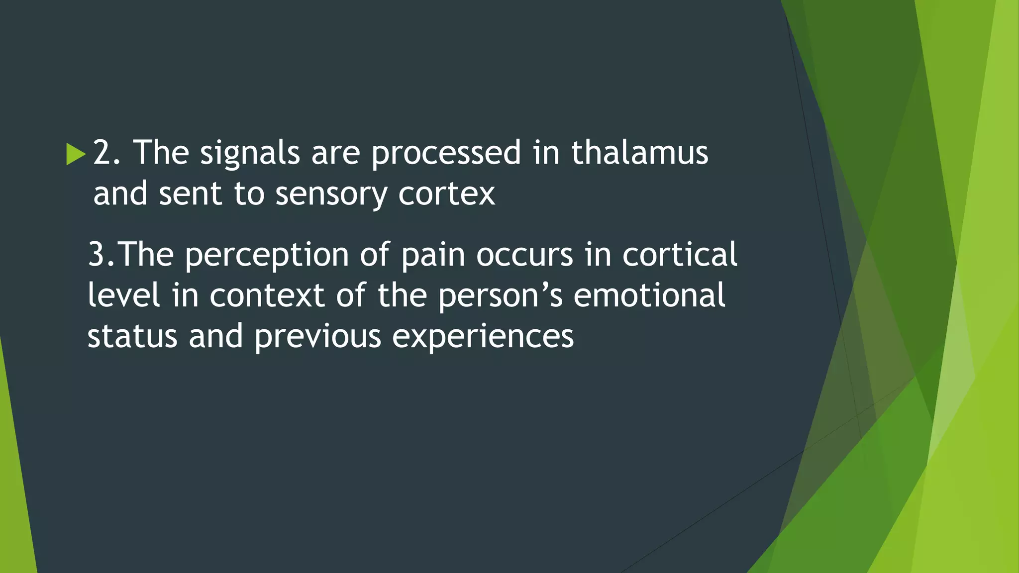Pain definition, pathway,analgesic pathway, types of pain | PPTX