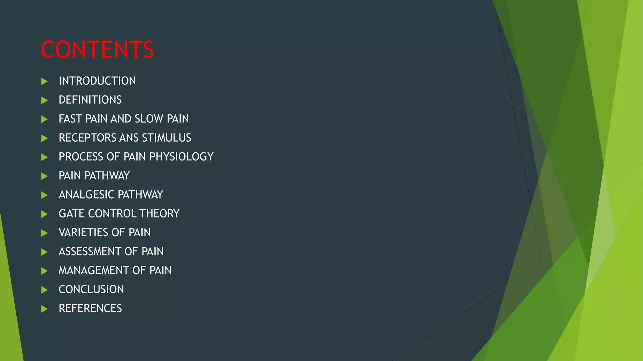 Pain definition, pathway,analgesic pathway | PPTX