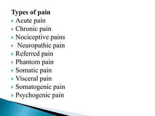 Pain management | PPTX