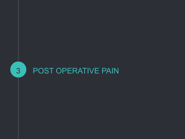 Post operative pain management | PPTX | Physical Therapy | Wellness
