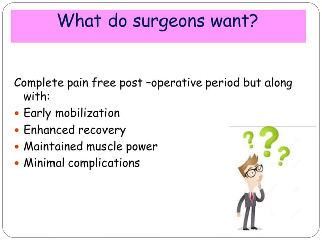 Post operative pain management | PPTX | Physical Therapy | Wellness