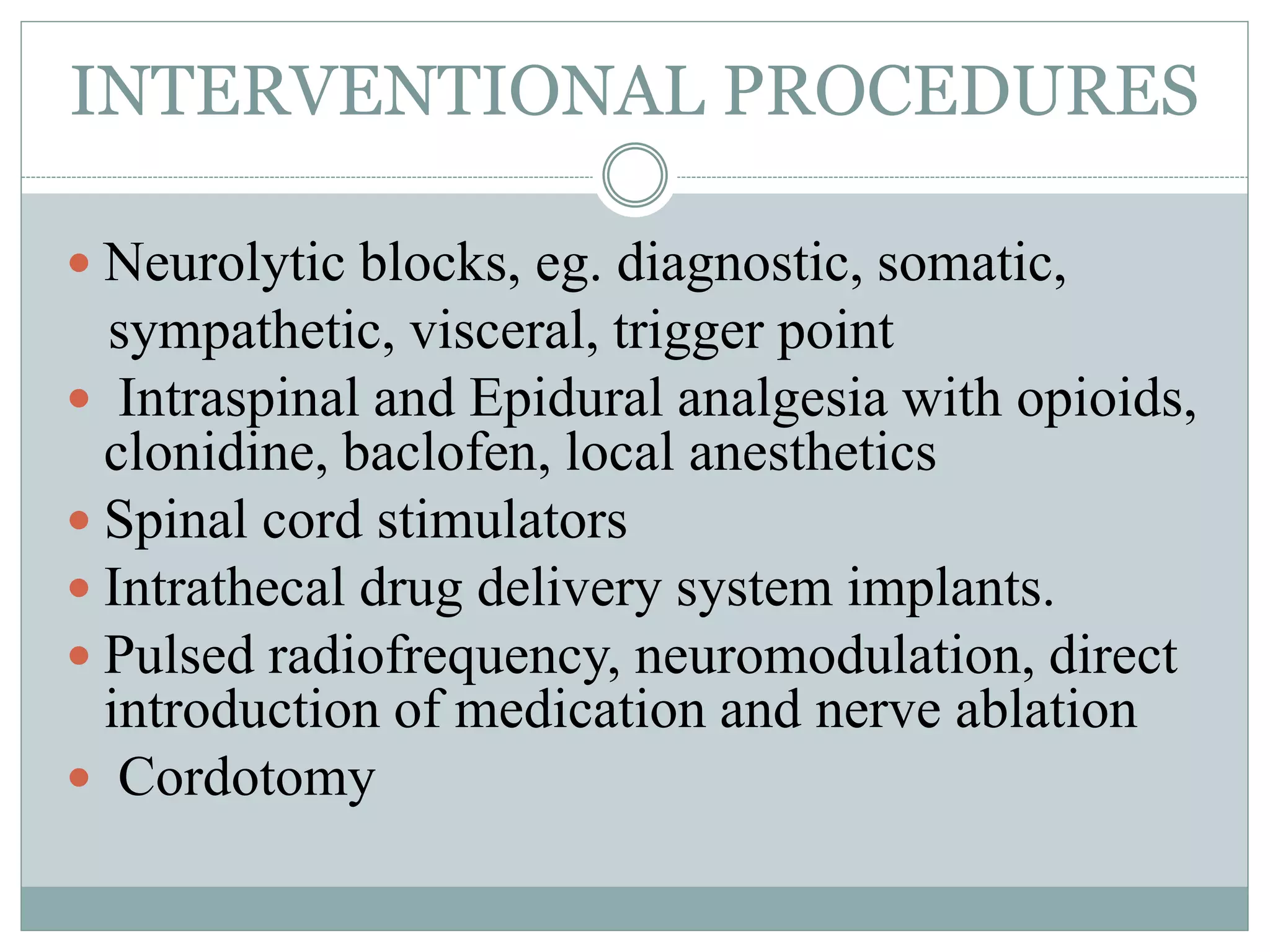 Pain Management | PPTX