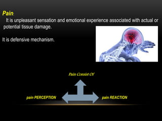 Pain and pain control | PPTX | Brain and Nervous System Disorders ...