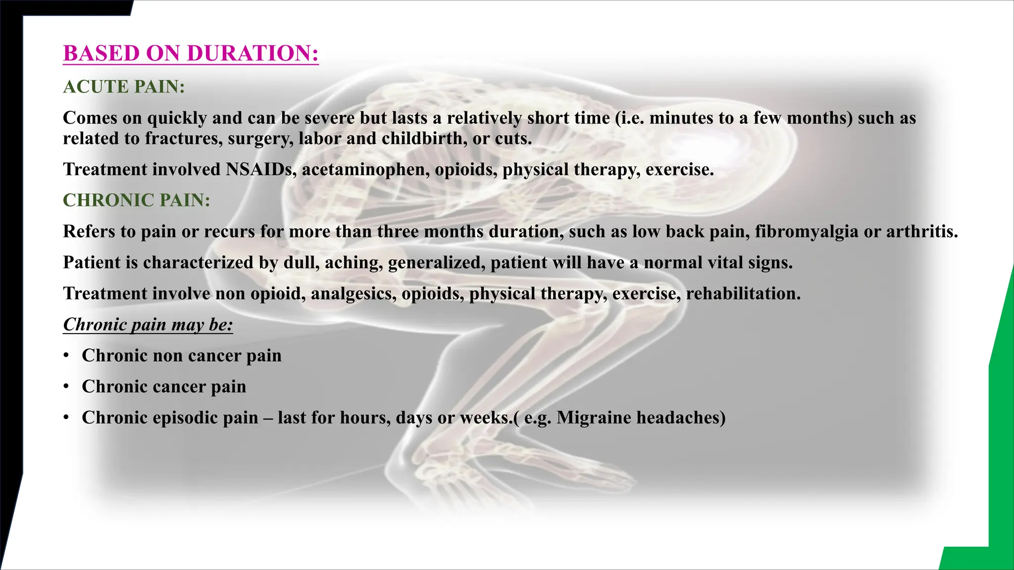 PAIN/CLASSIFICATION AND MANAGEMENT OF PAIN.pdf