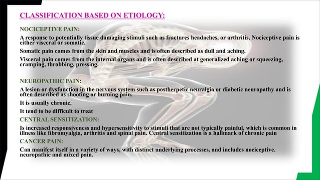 PAIN/CLASSIFICATION AND MANAGEMENT OF PAIN.pdf | Physical Therapy ...