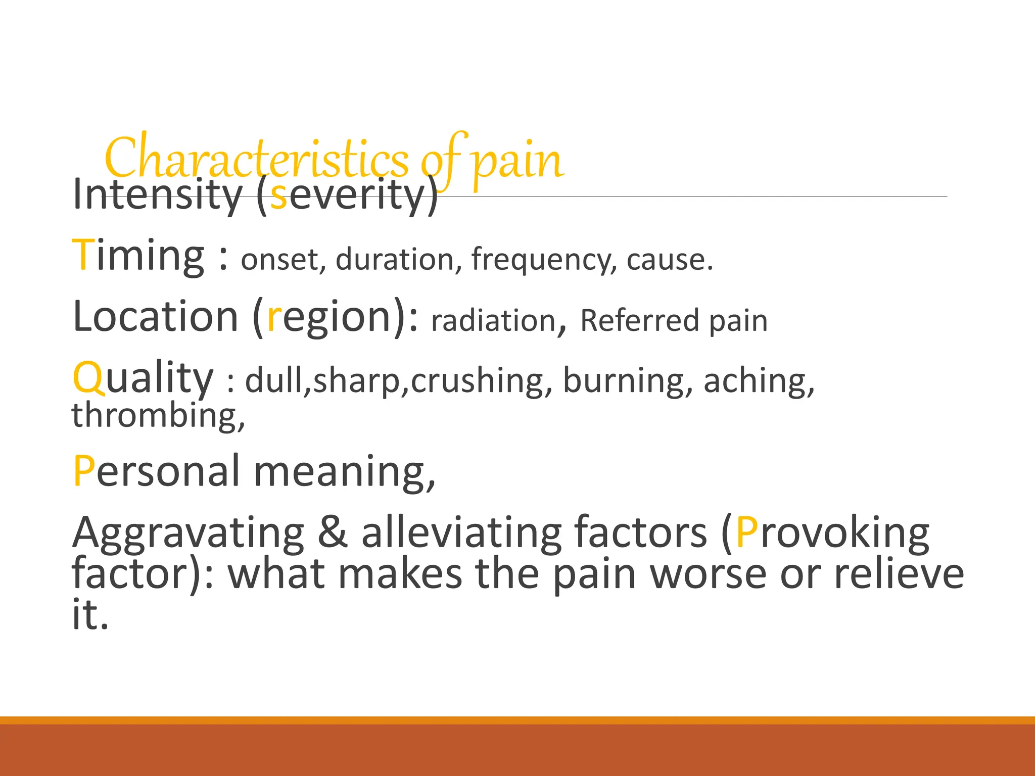 pain. Medical Surgical Nursing ......pptx