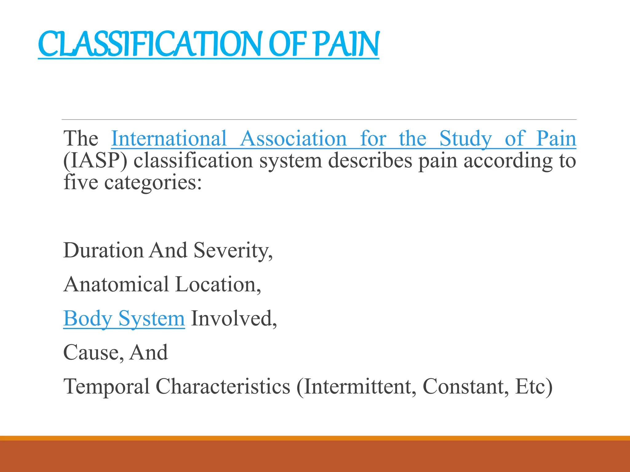 pain. Medical Surgical Nursing ......pptx