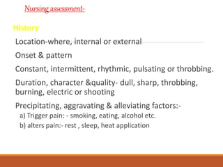 pain. Medical Surgical Nursing ......pptx