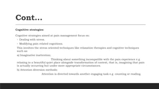 Pain and it's management ( for hospitalized patient) | PPTX