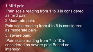 PAIN PPT FOR 1ST YEAR MSC NURSING STUDENTS, B.SC NURSING STUDENT, P.B.B ...