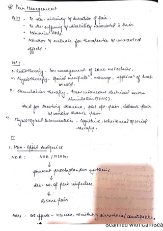 Pain,definition,types, MOA,therapeutic management, | PDF