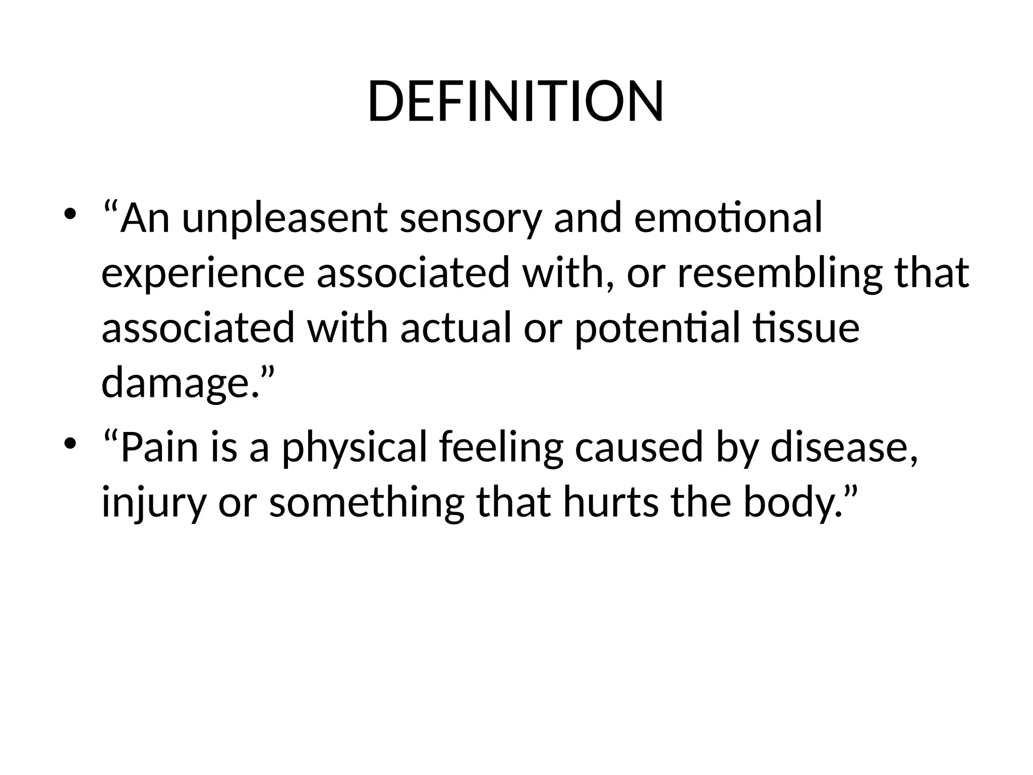PAIN- causes, factors and assessment.pptx